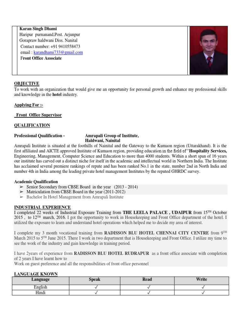 Karan Dhami Update Resume | PDF | Learning | Behavior Modification