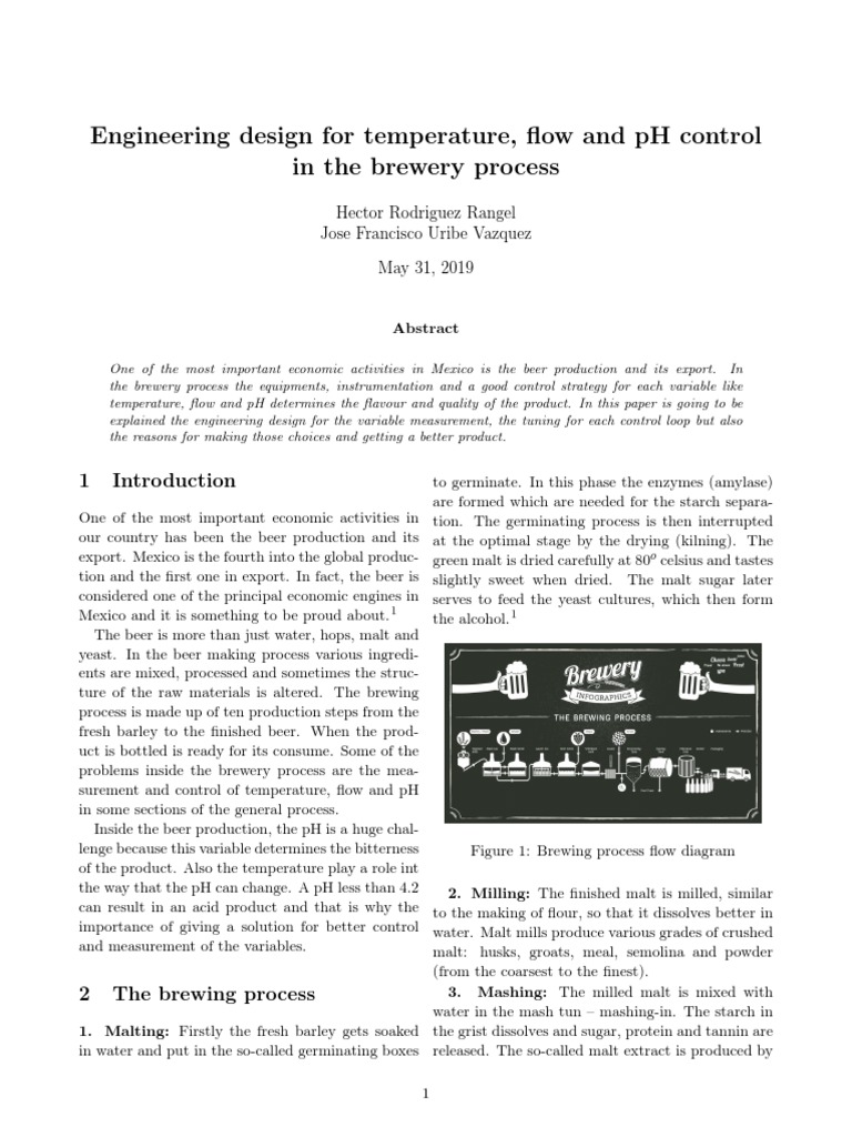 The Brewing Process | PDF | Brewing | Malt