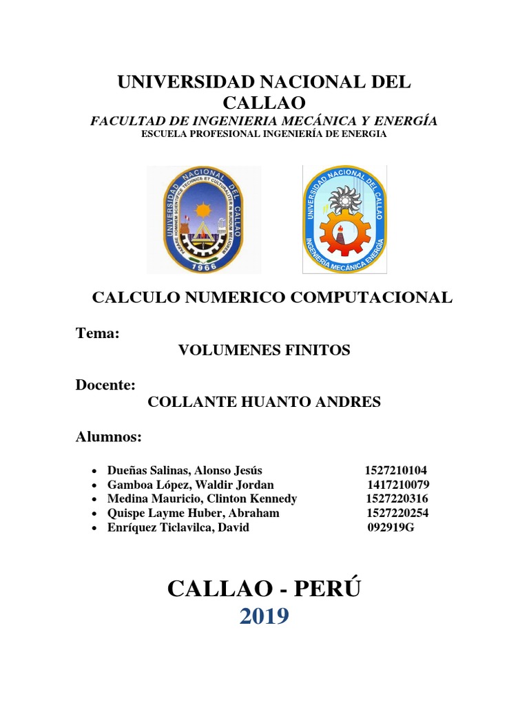 Volúmenes Finitos en Ingeniería | PDF | Método de elementos finitos ...