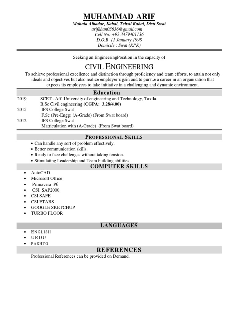 CV Arif | PDF