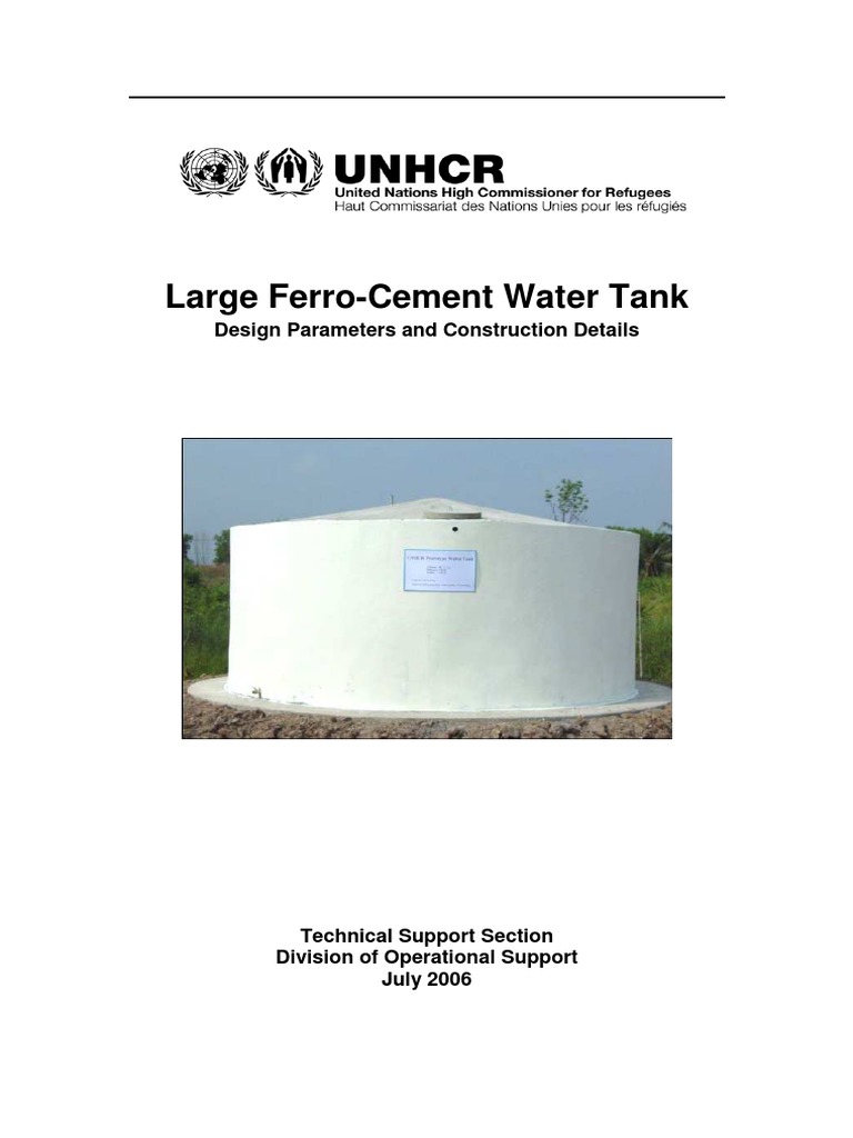 Ferrocement Water Tank Design Parameters and Construction Details ...