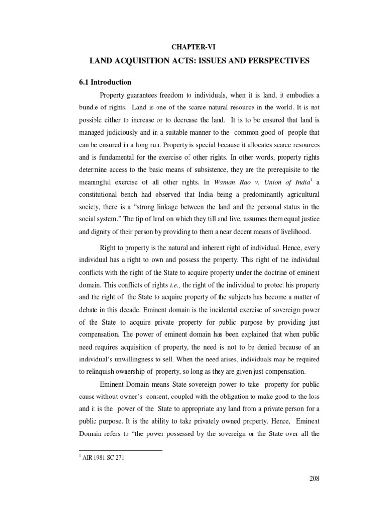 land acquisition act.pdf | Eminent Domain | U.S. State