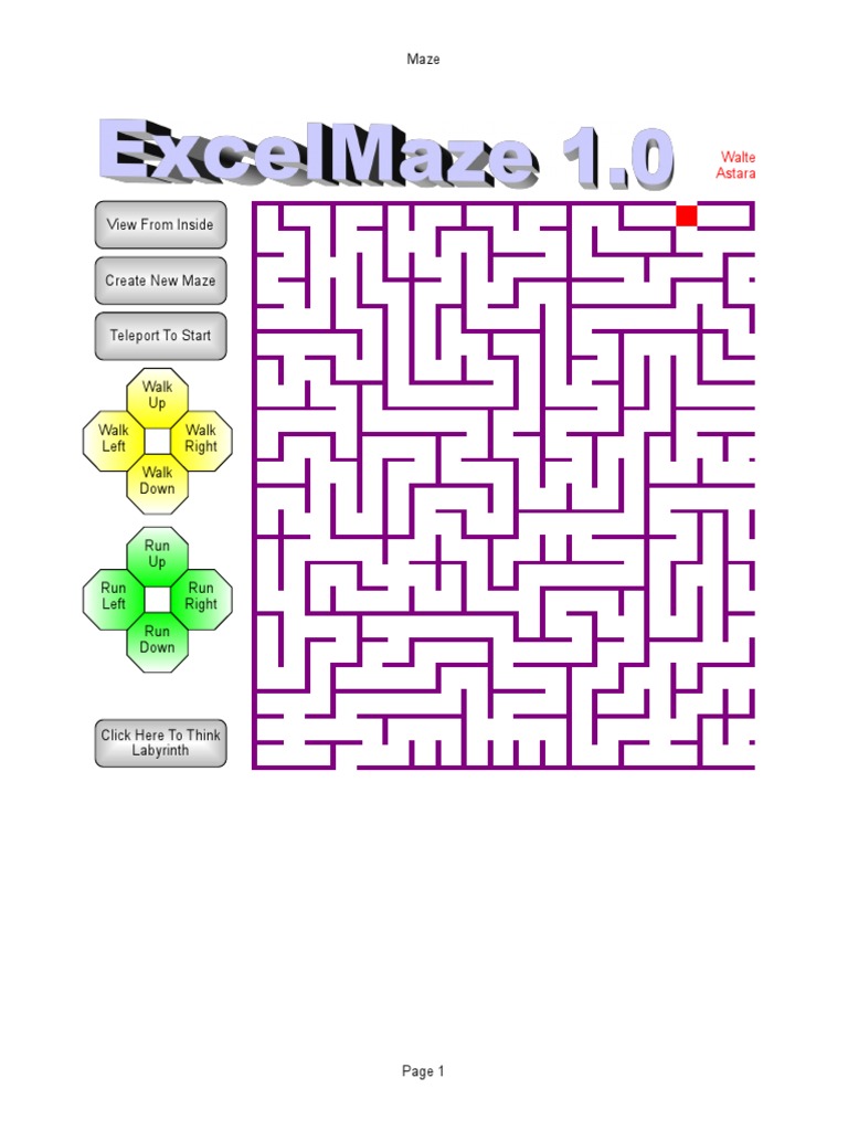 Interactive Maze Navigation Guide | PDF