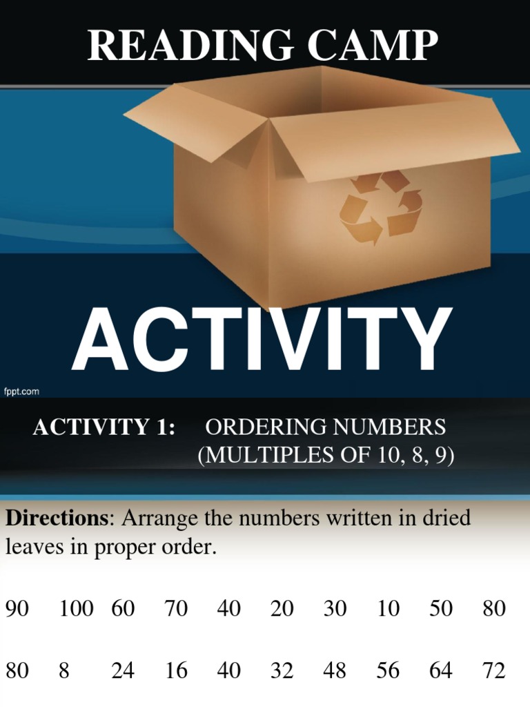 2019ReadingCamp 3r.activity | PDF