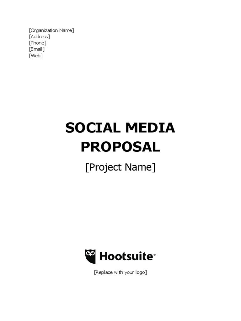 Social Media Proposal: (Project Name) | PDF | Social Media | Popular ...
