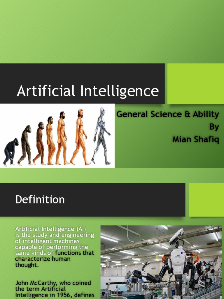 Artificial Intelligence Slides | PDF | Artificial Intelligence ...