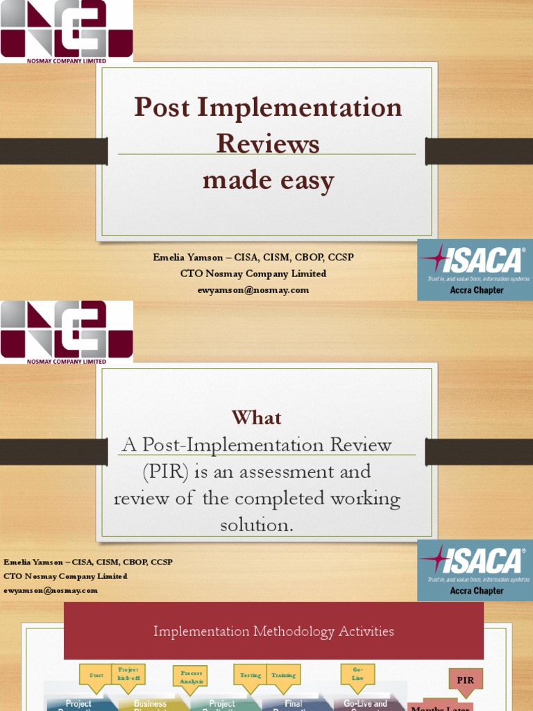 Post Implementation Reviews Made Simple | PDF | Audit | Business Process
