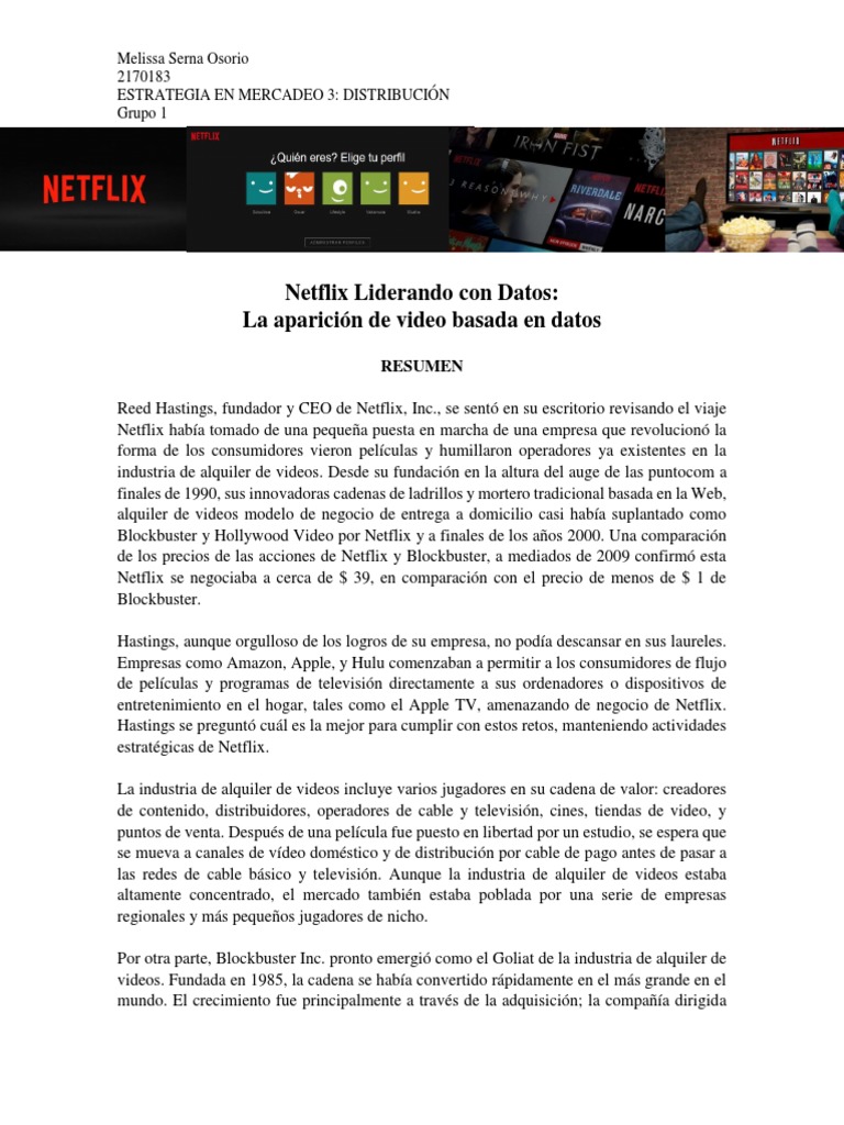 Estrategias de Netflix en Distribución | PDF | Netflix | Hulu