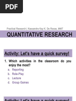 PR2 Module 1st Quarter | PDF | Statistics | Quantitative Research