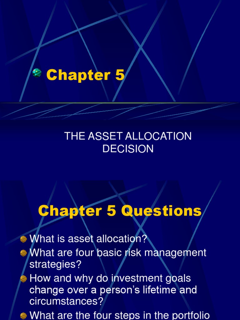 The Asset Allocation Decision | PDF | Asset Allocation | Investing