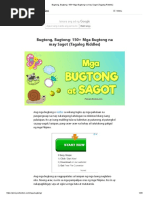 50 Bugtong Bugtong With Answer | PDF