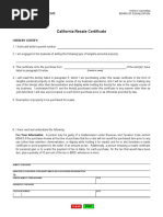 California Resale Certificate Form BOE-230 | PDF | Taxes | Economies