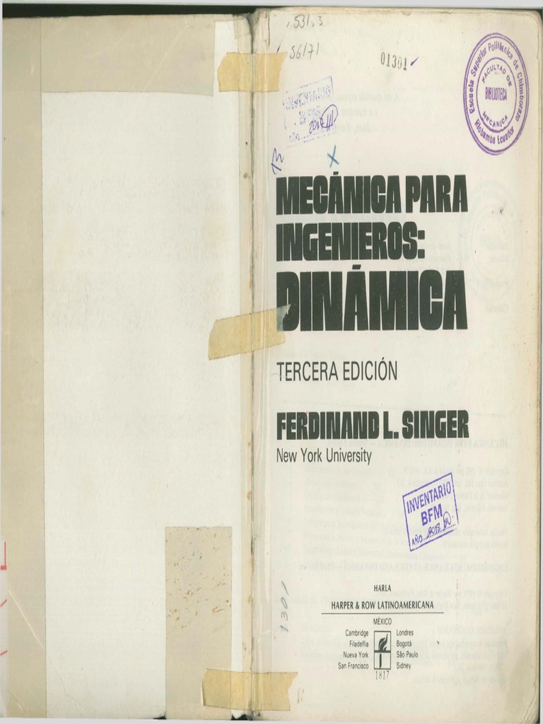 Dinamica de Ferdinand Singer PDF | PDF | Velocidad | Aceleración