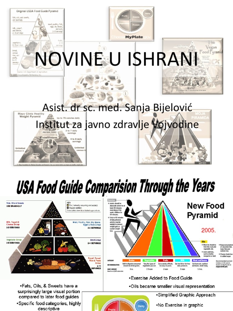 Preporuke U Ishrani Prezentacija | PDF