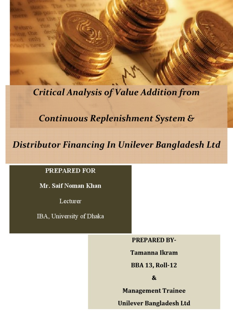 Distributor Financing in Unilever Bangladesh PDF | PDF | Unilever ...