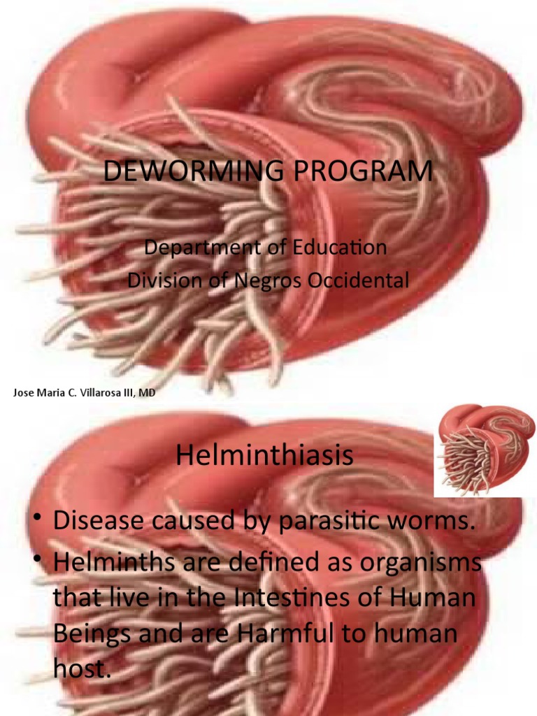 Deworming Program: Department of Education Division of Negros ...