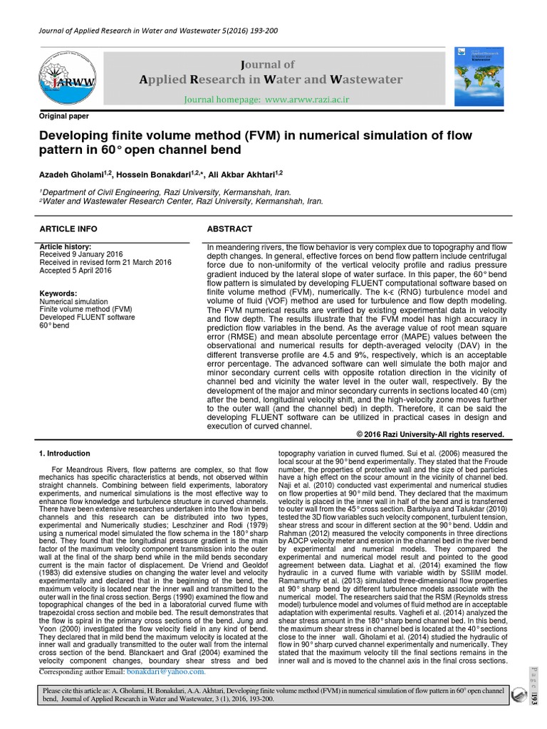 Desarrollo Del Método de Volumen Finito (FVM) en Simulación Numérica de ...