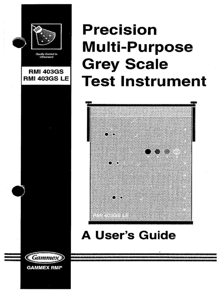 Gammex Rmi 403gs, Le User | PDF