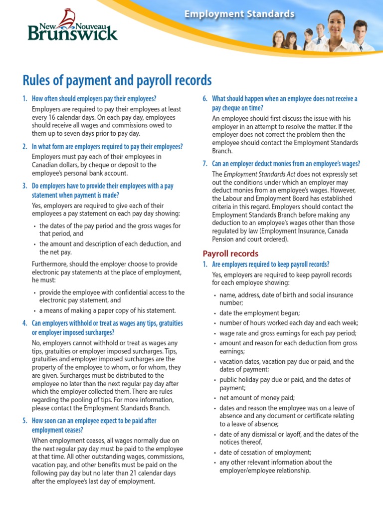Rules of Payment and Payroll Records | PDF | Gratuity | Payroll