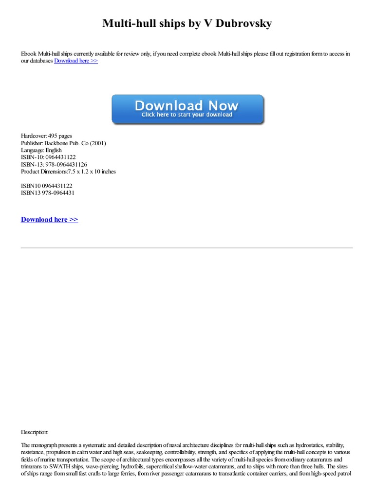 Multi Hull Ships | PDF | Naval Architecture | Ships