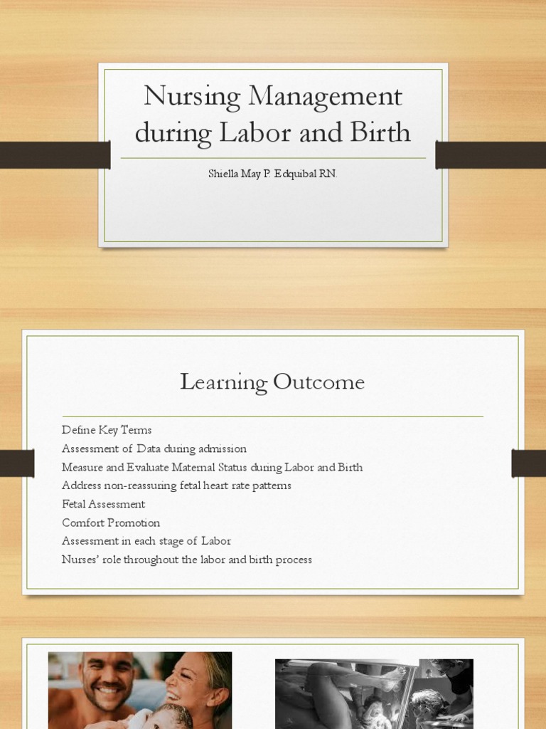 Nursing Management During Labor Stages | PDF | Childbirth | Medical ...