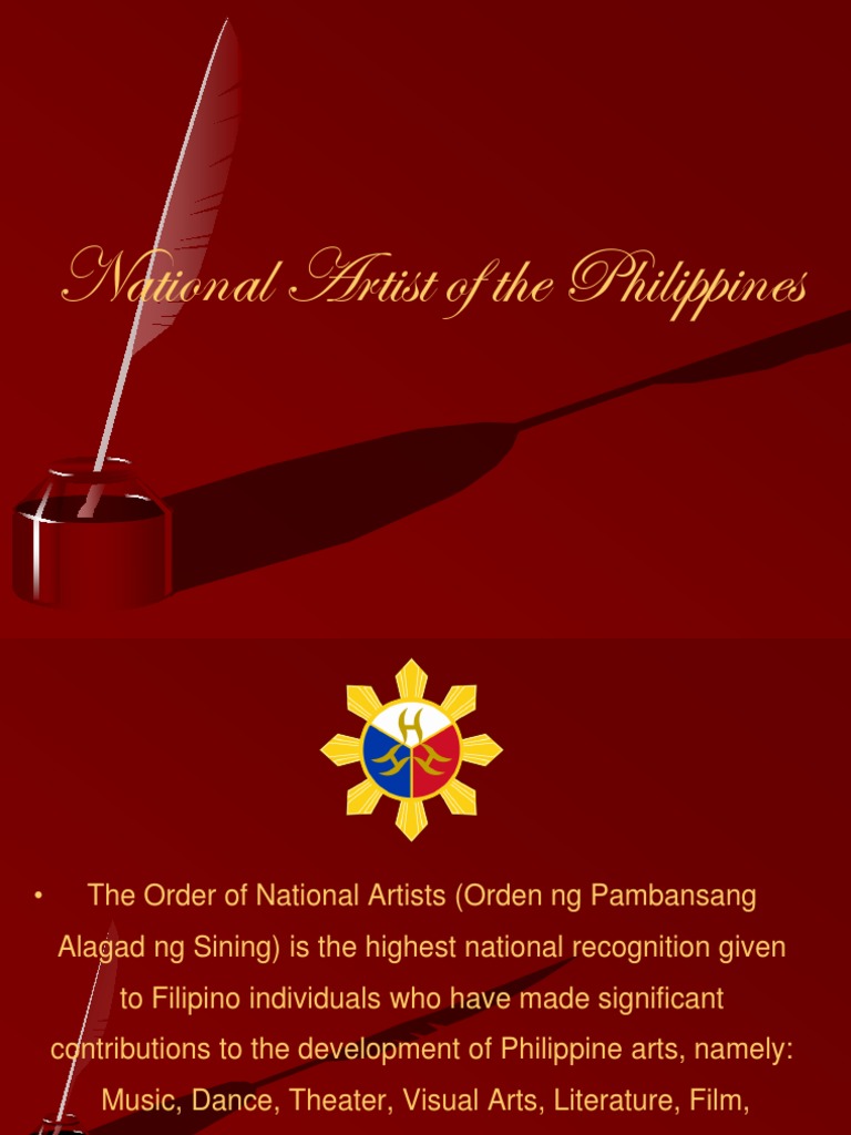National Artist of The Phillippines Final | PDF | Philippines ...