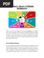 The 9 Intelligences of MI Theory | PDF | Intelligence | Theory