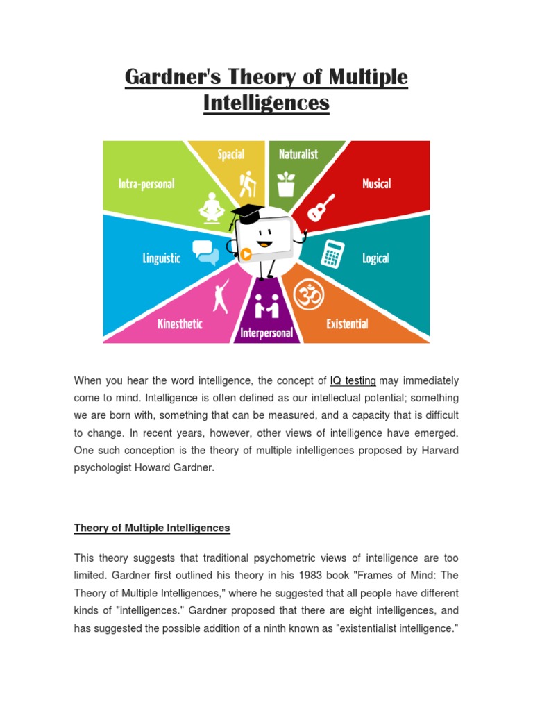 Multiple Intelligences | PDF | Intelligence | Cognition