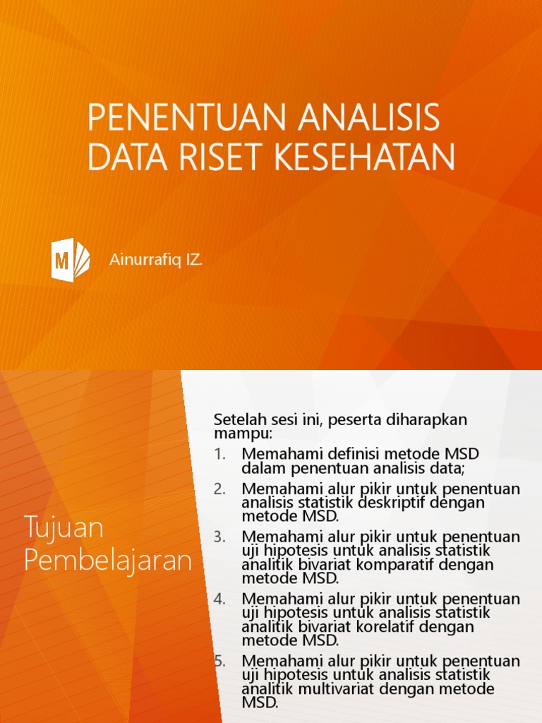 Penentuan Analisis Data1 | PDF