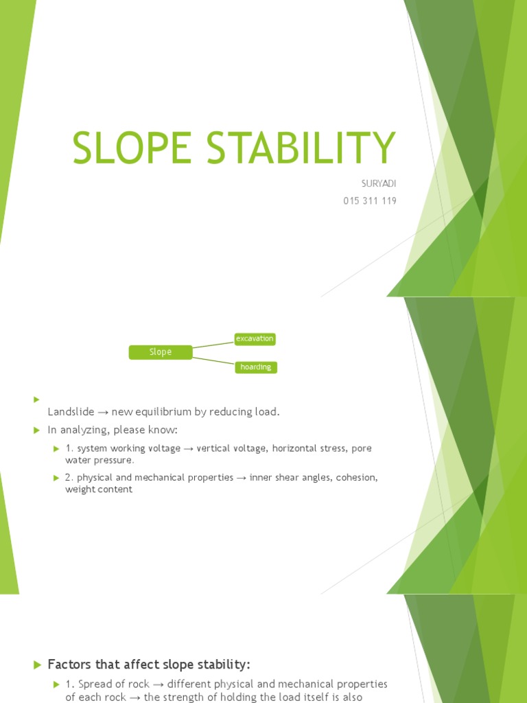 Slope Stability | PDF | Earth Sciences | Geology