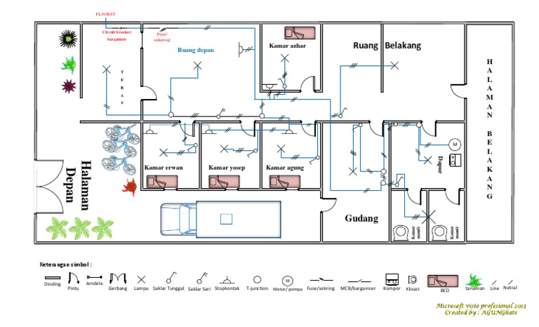 Contoh Single Line Diagram Kos | PDF