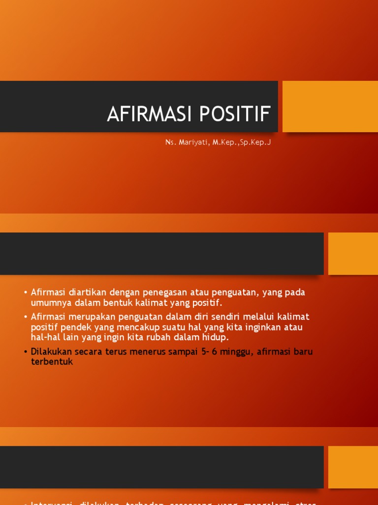 Afirmasi Positif | PDF