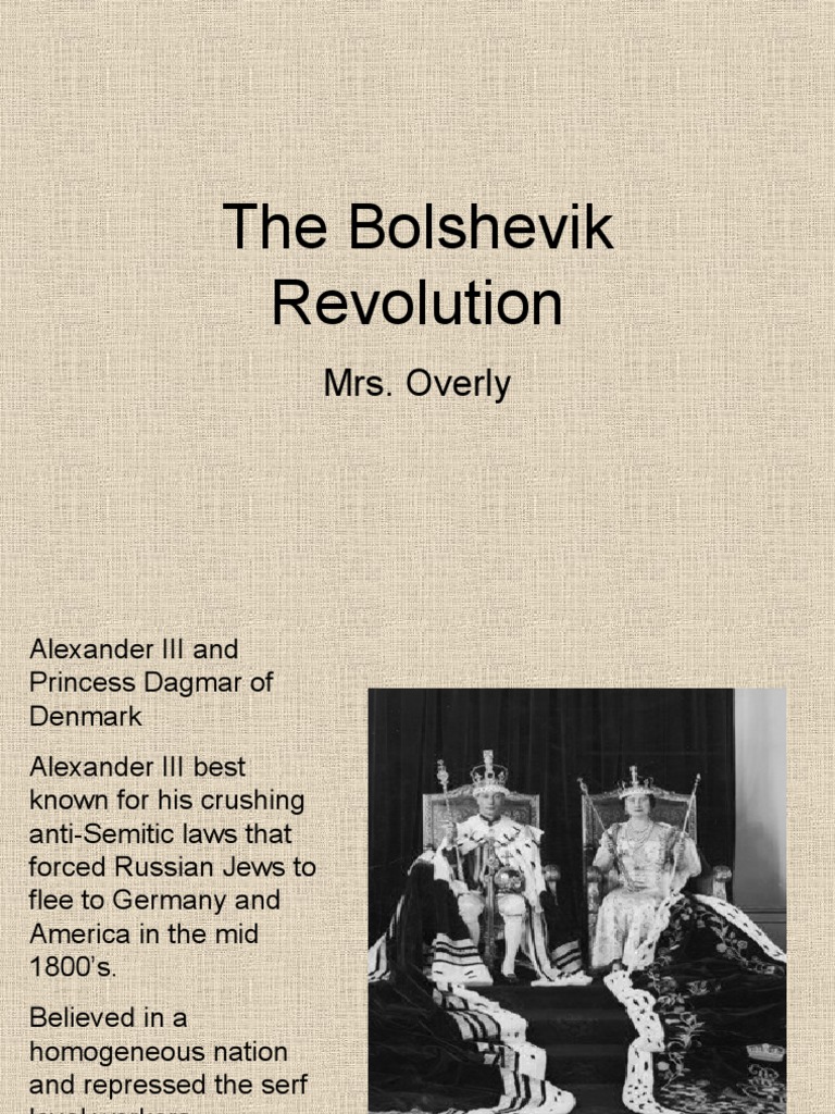 The Bolshevik Revolution: Mrs. Overly | PDF | Leon Trotsky | Vladimir Lenin