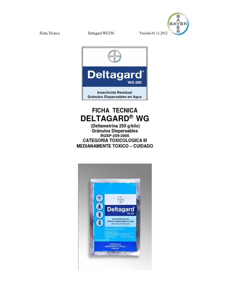 Ficha Tecnica Deltagard WG 01.11.2012 | PDF | Residuos | Agua