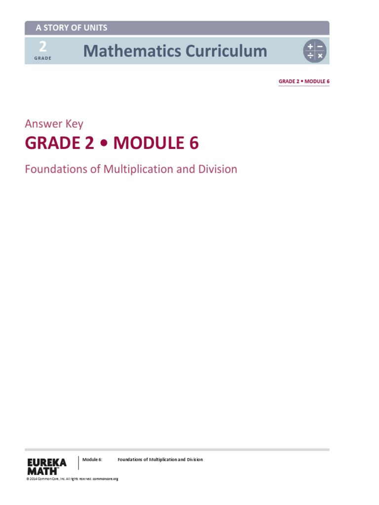 Grade 2 - Module 6: Mathematics Curriculum | PDF | Matrix (Mathematics ...