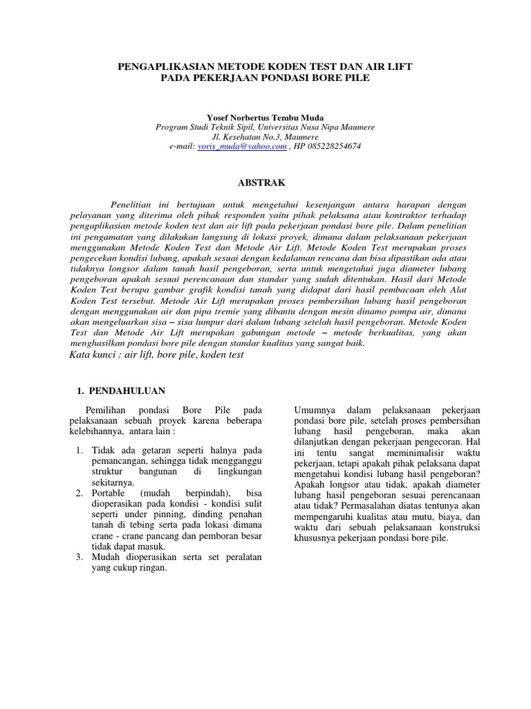 Pengaplikasian Metode Koden Test Dan Air PDF | PDF