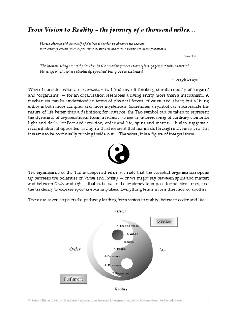 From Vision To Reality-Revised | PDF | Reality | Consciousness