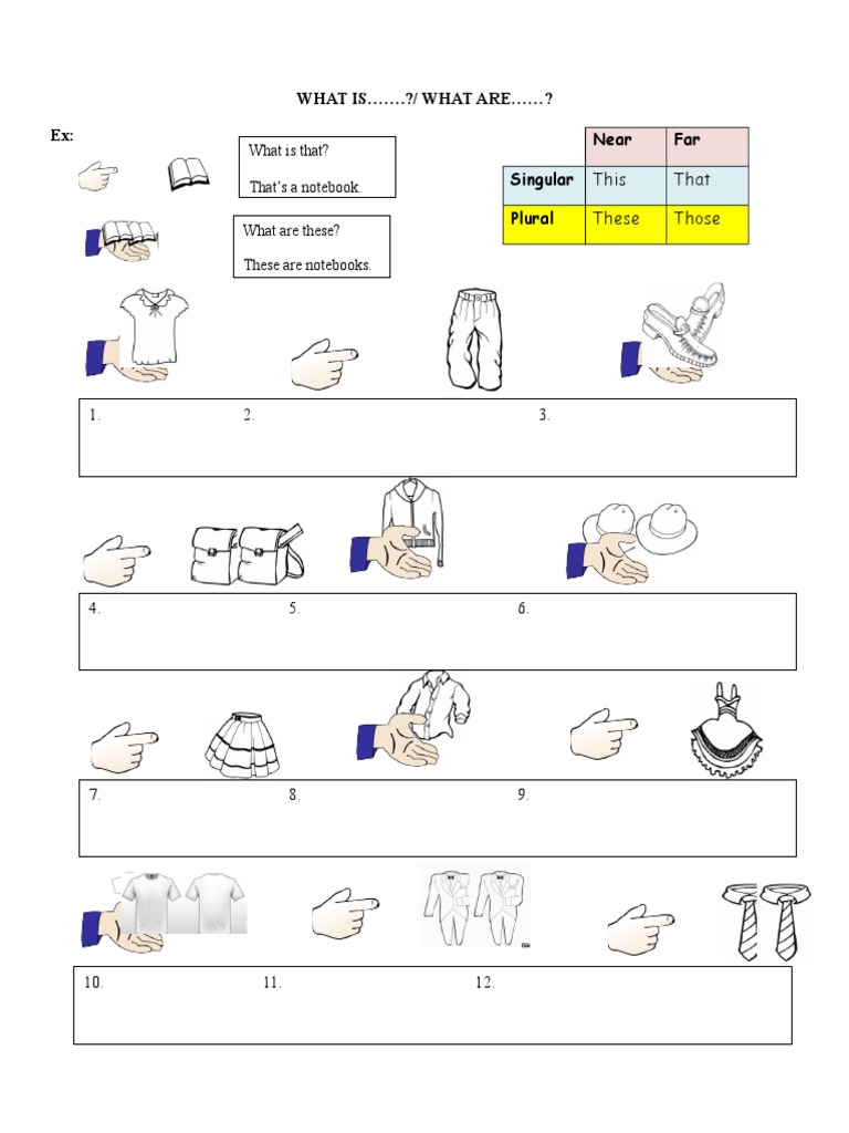 This That These Those Fun Activities Games Grammar Guides 54840 | PDF