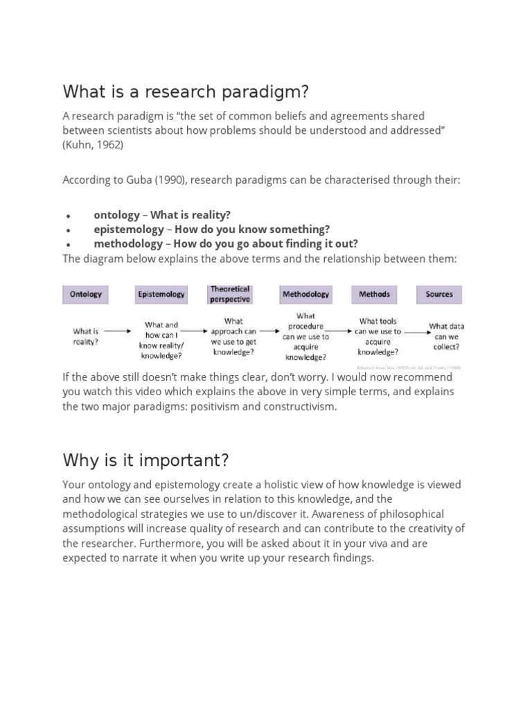 What Is A Research Paradigm | PDF | Reality | Citation