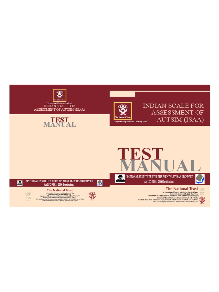 ISAA Tool | Download Free PDF | Autism | Receiver Operating Characteristic