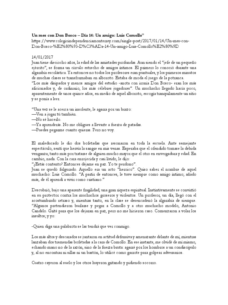 Comollo | PDF | Educación religiosa | Religión y creencia