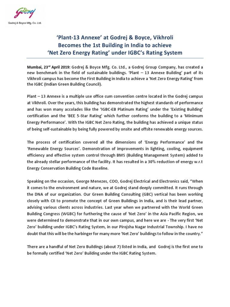 IGBC Net Zero Energy Buildings | PDF | Green Building | Economy And The Environment