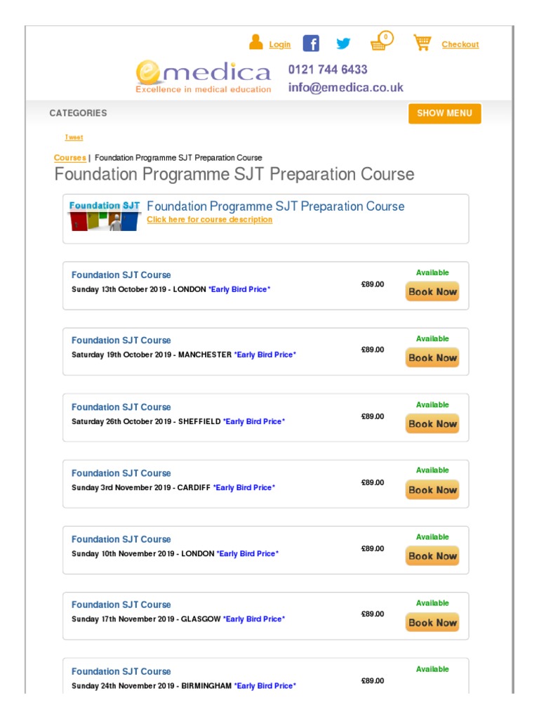 SRA Revision Online Course by Emedica | PDF | Medical School | Test ...