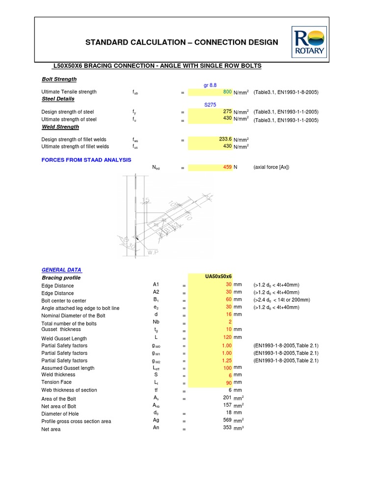 Bracing Connection Design PDF | PDF | Structural Engineering ...