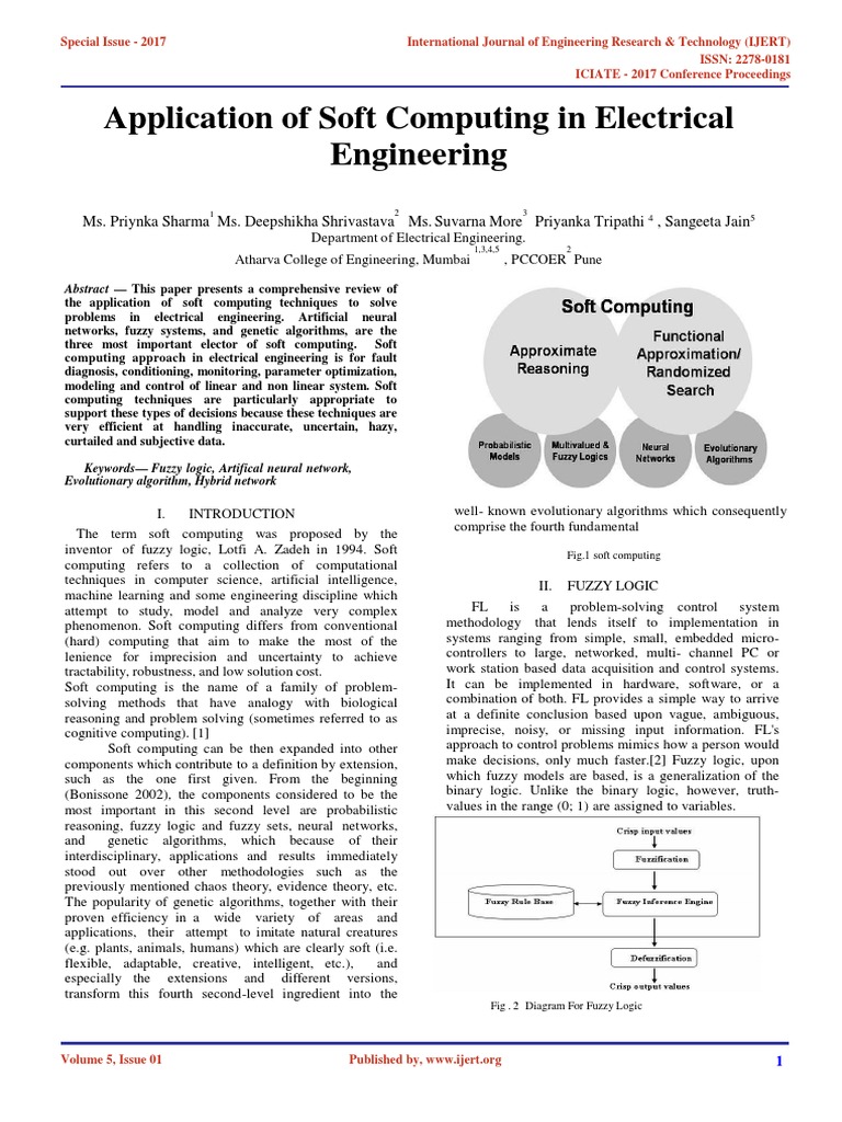 Application of Soft Computing in Electrical Engineering ...