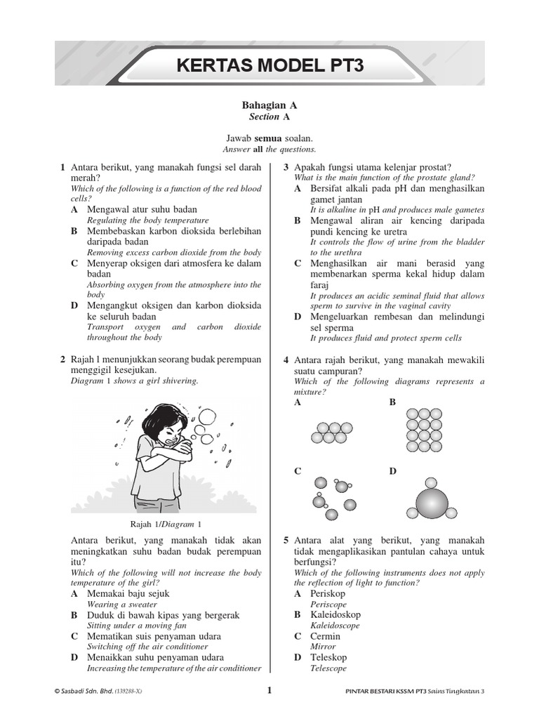 Kertas Model Pt3 Modul Aktiviti Pintar Bestari Sains Tingkatan 3 ...