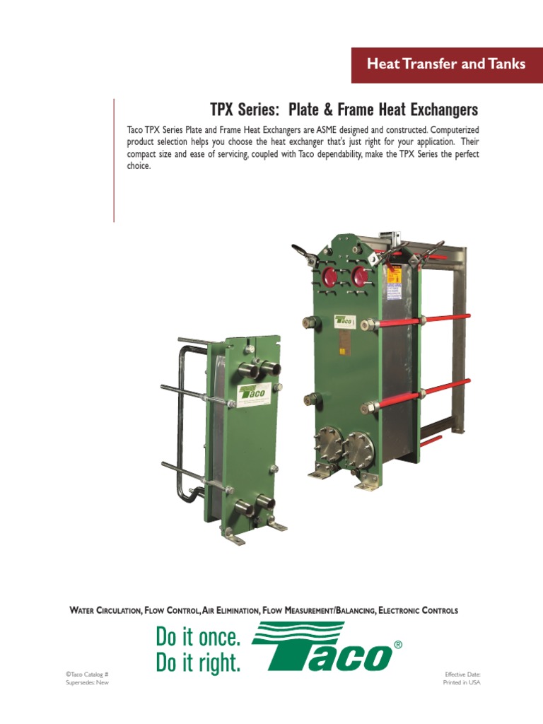 TPXData Sheet | PDF | Heat Exchanger | Mechanical Engineering