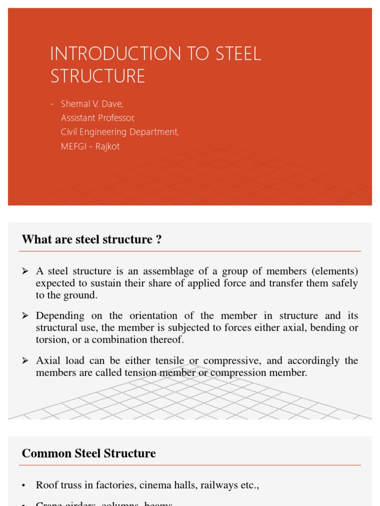 Introduction To Steel Structure | PDF | Strength Of Materials | Ductility