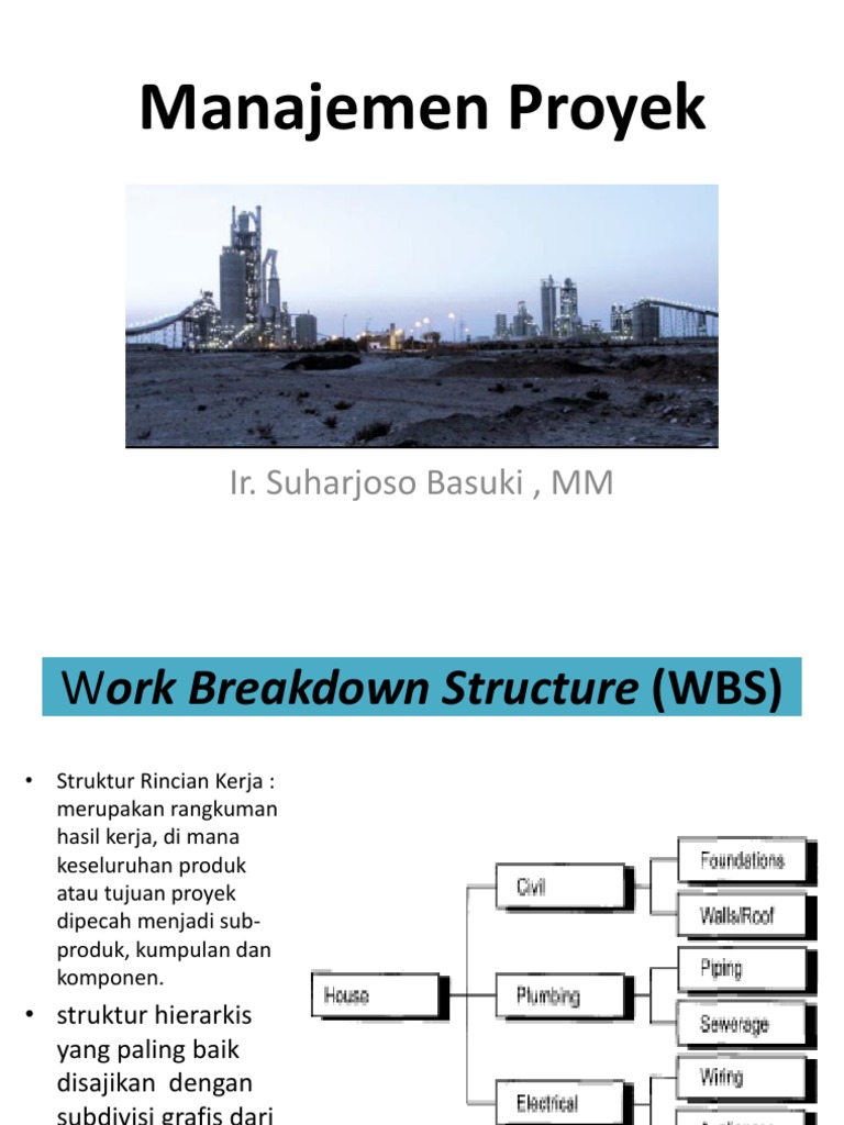 8 Plan Wbs Proyek | PDF