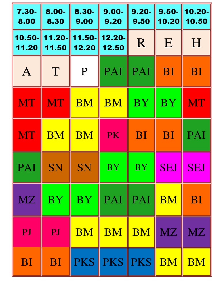 Jadual Waktu | PDF
